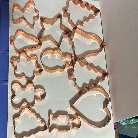Kitchen | Copper Cookie Cutter Set Of 12 Vguc | Poshmark